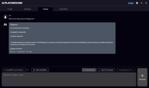 Sneak Peek: AI Playground, AI Made Easy For Intel® Arc™ GPUs – Intel ...