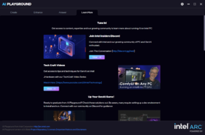 Introducing AI Playground – Intel Gaming Access