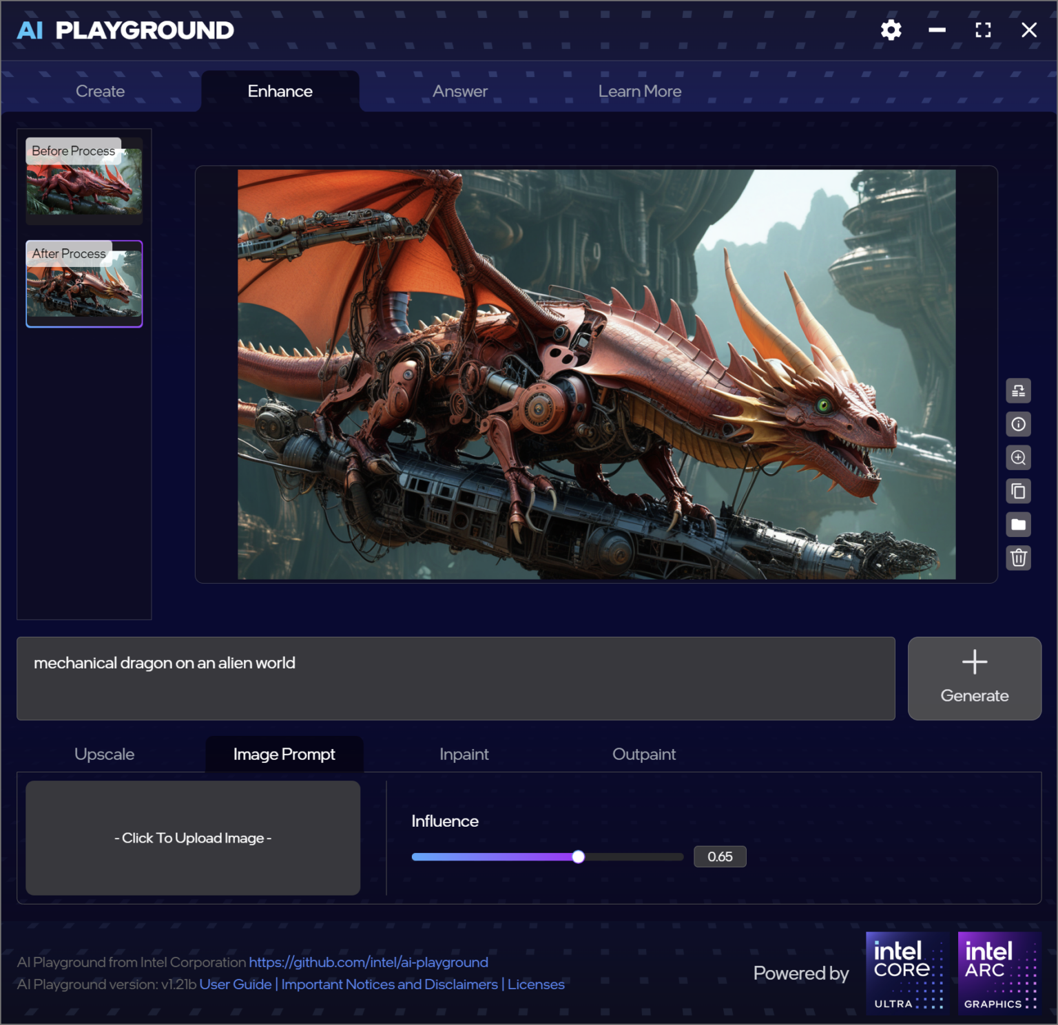 Download AI Playground for Intel® Core™ Ultra 200V series processors – Intel Gaming Access